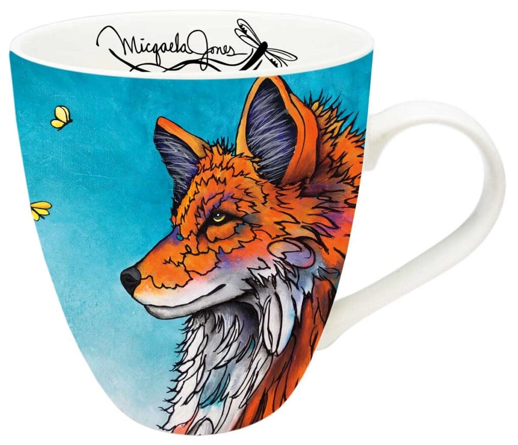 "Happy Life" 18 oz. Signature Mug by Artist Micqaela Jones | Arbutus Crafts